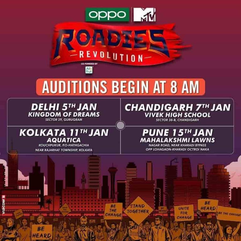 Roadies 2020 Auditions: Roadies Revolution Registration on MTV India